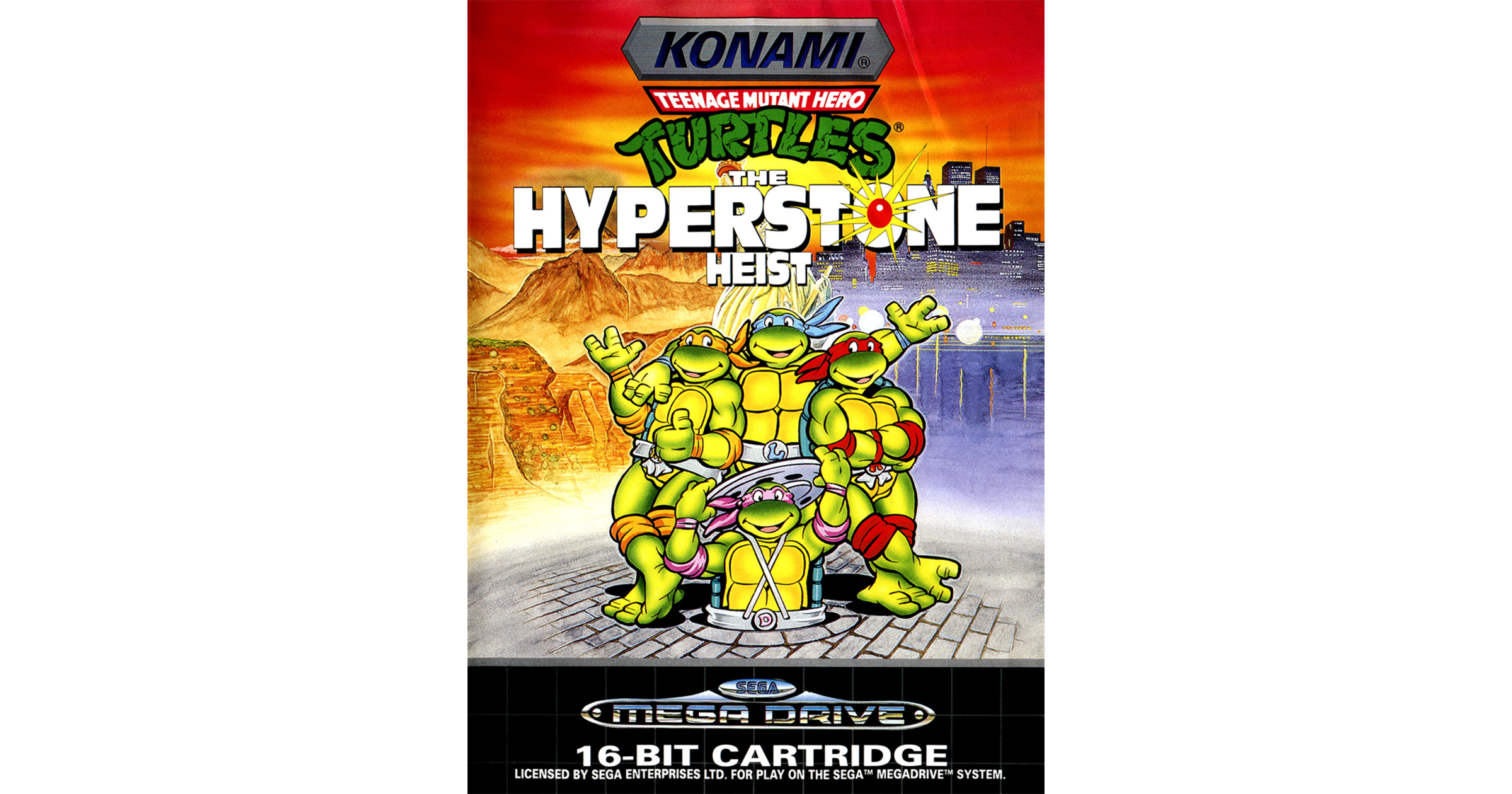Teenage Mutant Ninja Turtles Hyperstone Heist Mega Drive