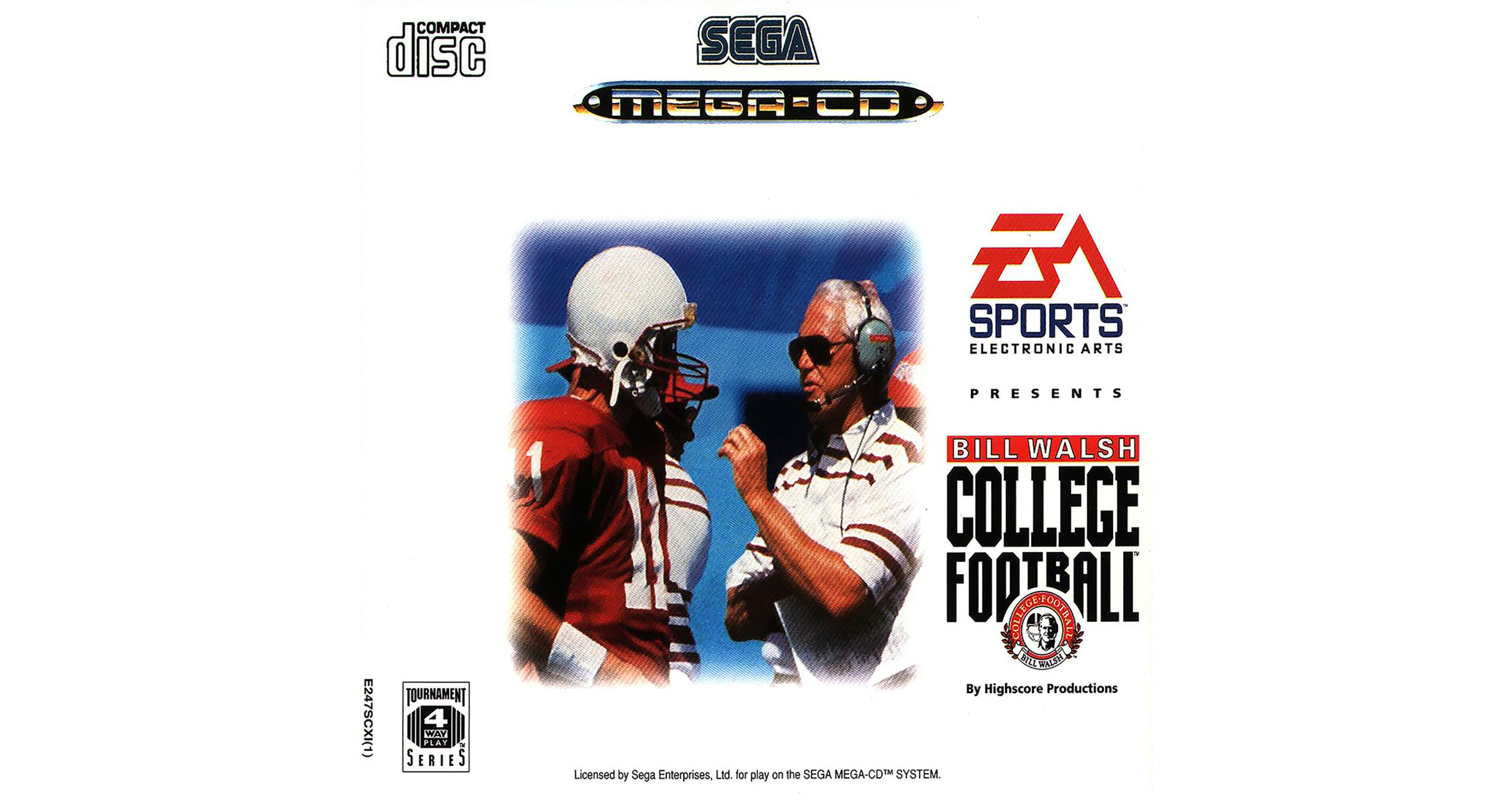 Bill Walsh College Football (Mega CD)