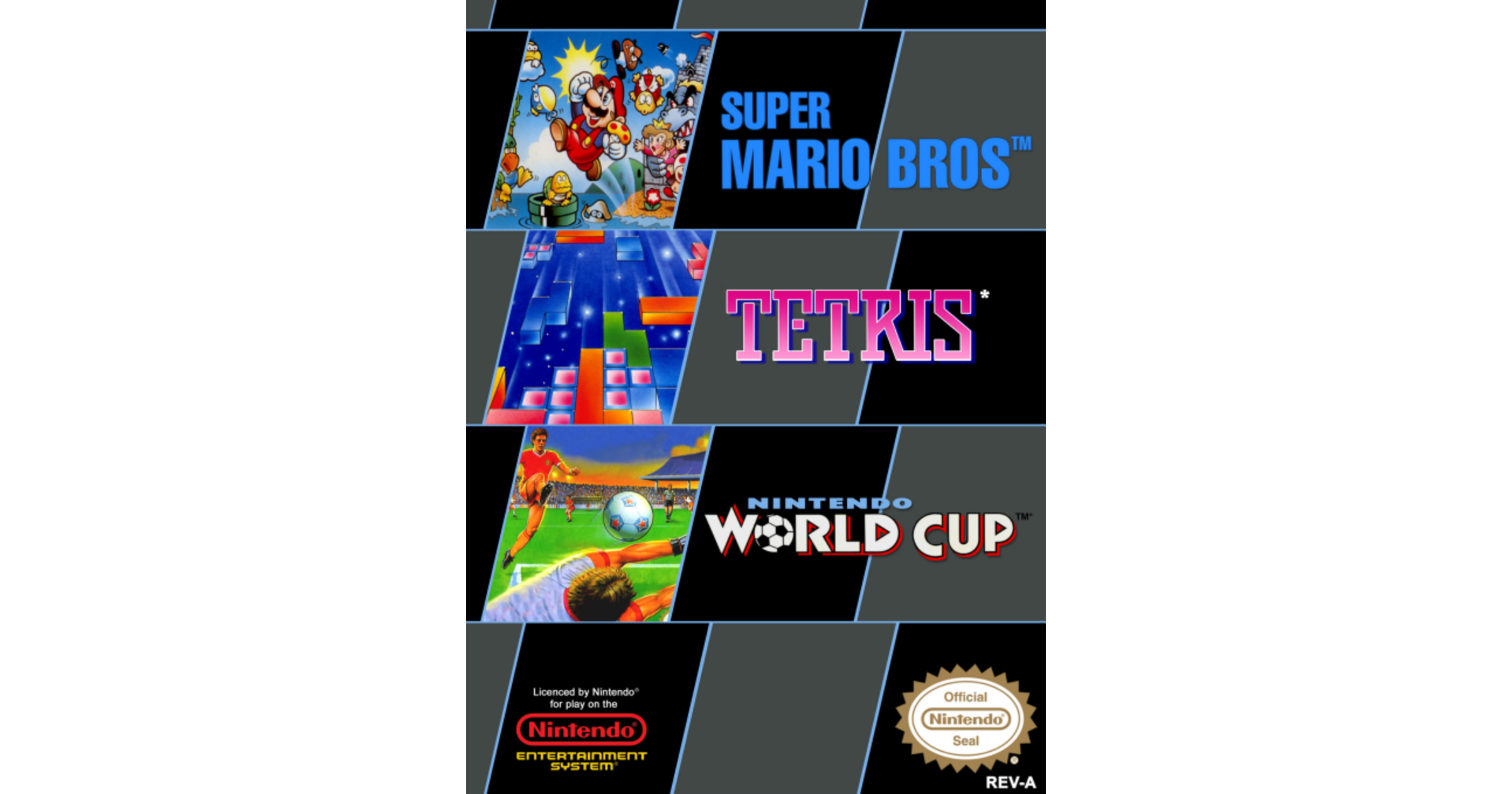 Super Mario Bros. / Tetris / Nintendo World Cup (NES)