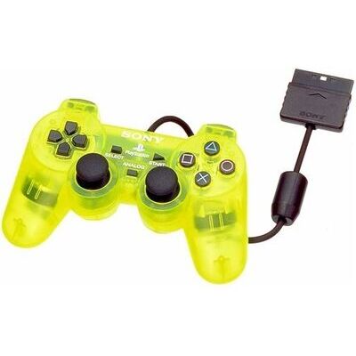 Official PS2 DualShock 2 Controller - Lemon Yellow [Transparent]