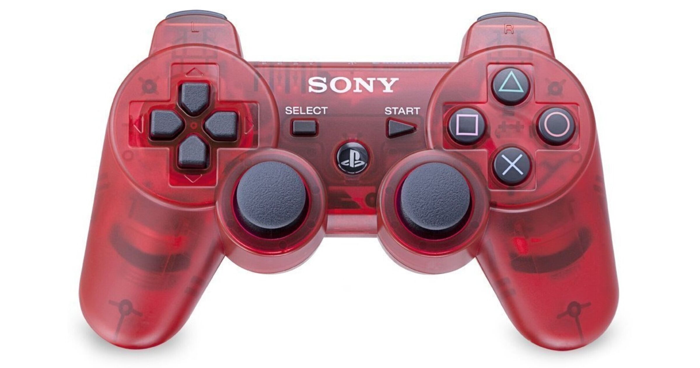 Official PS3 Controller - Crimson Red [Transparent]