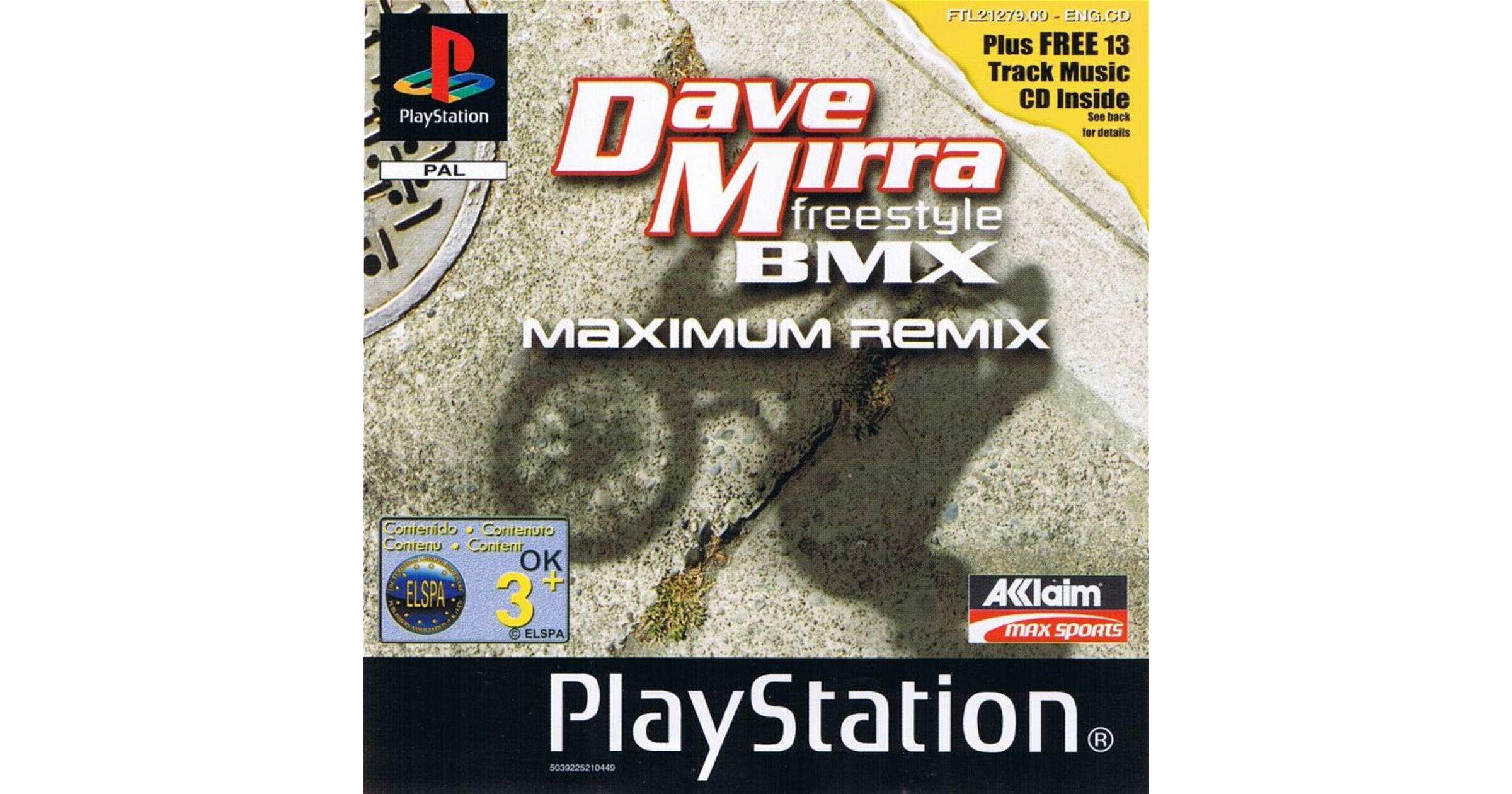 Dave Mirra Freestyle BMX Maximum Remix (PlayStation 1)