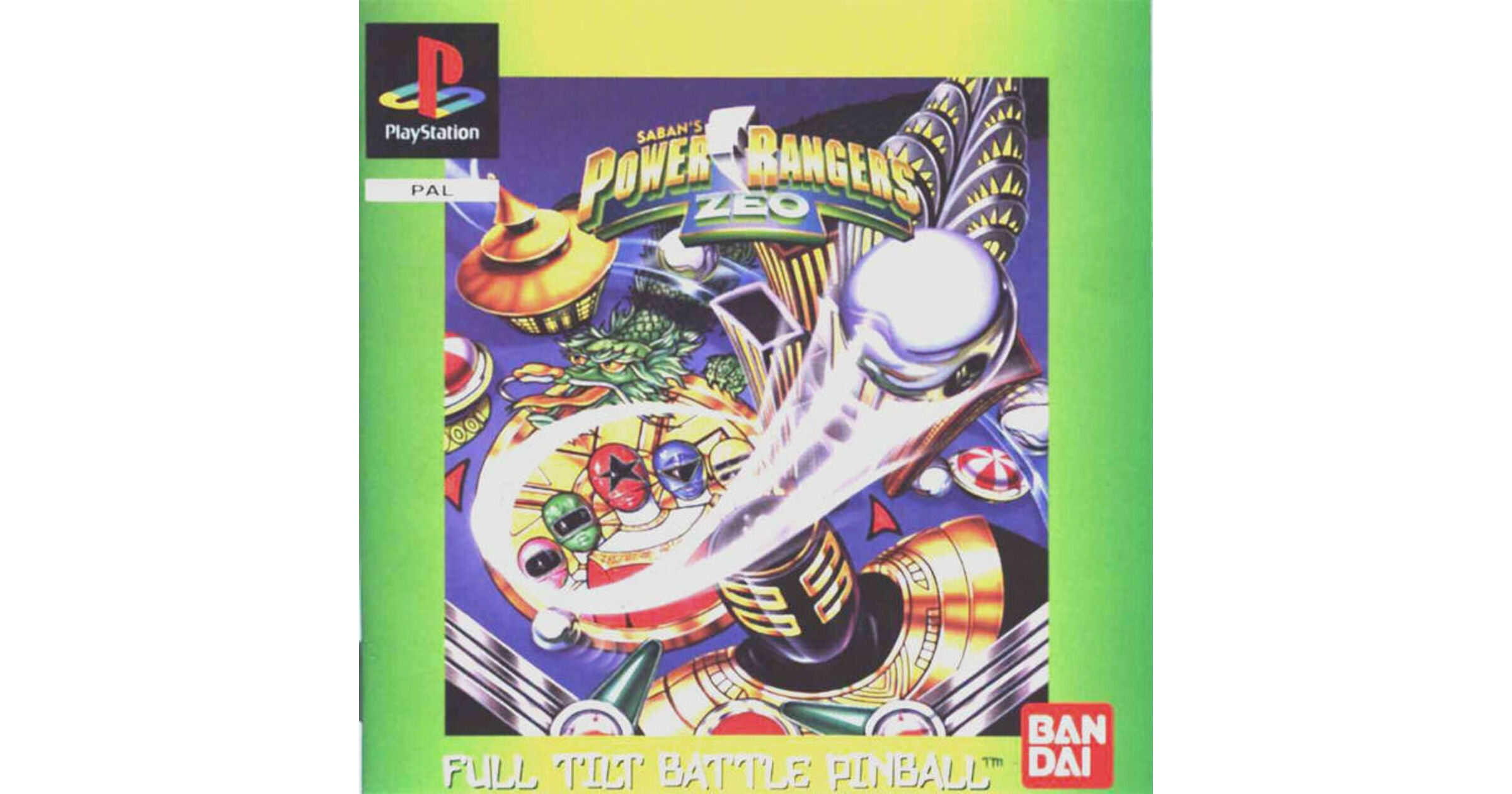 Saban's Power Rangers Zeo: Full Tilt Battle Pinball (PlayStation 1)
