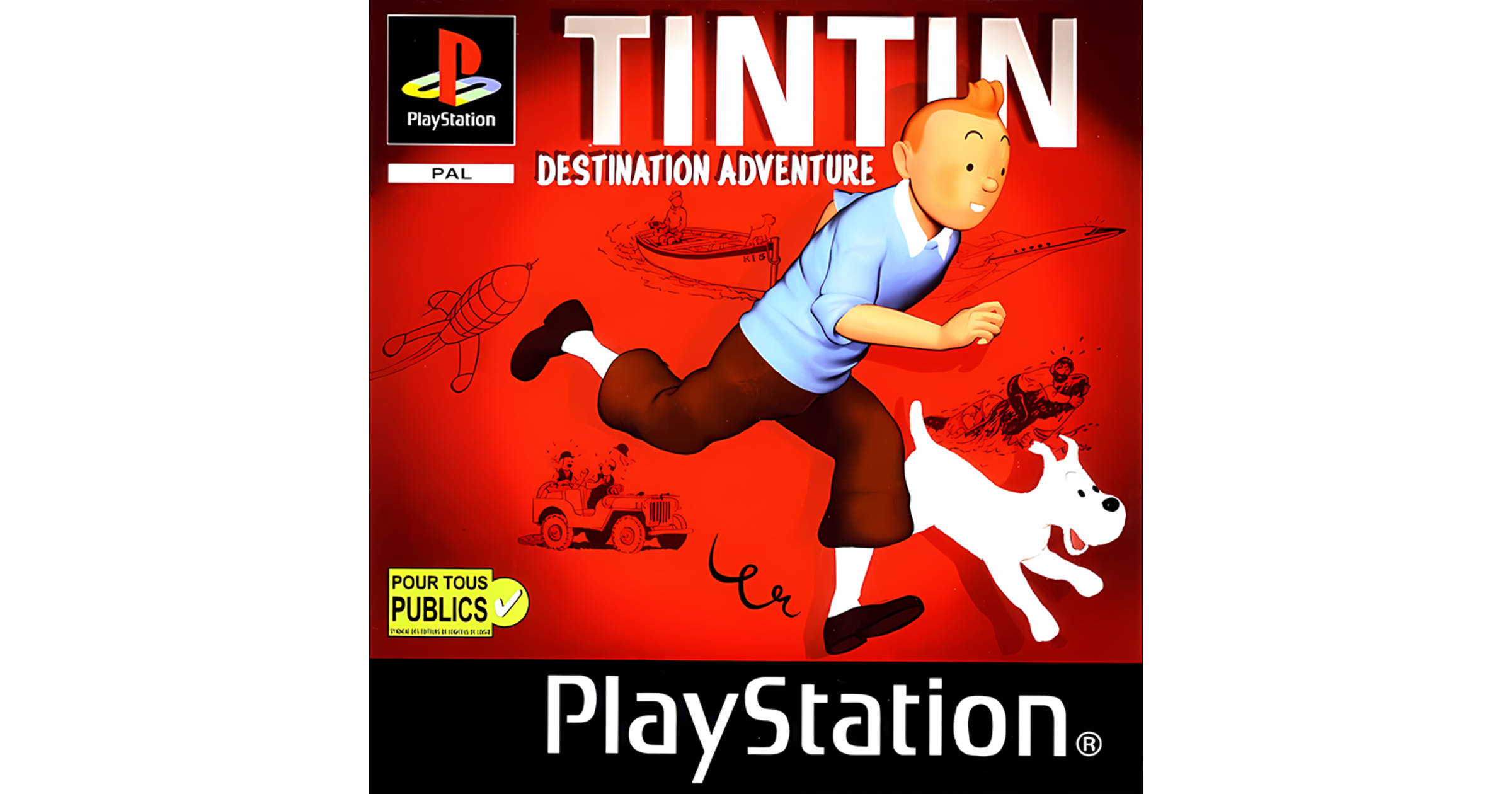 Tintin: Destination Adventure (PlayStation 1)
